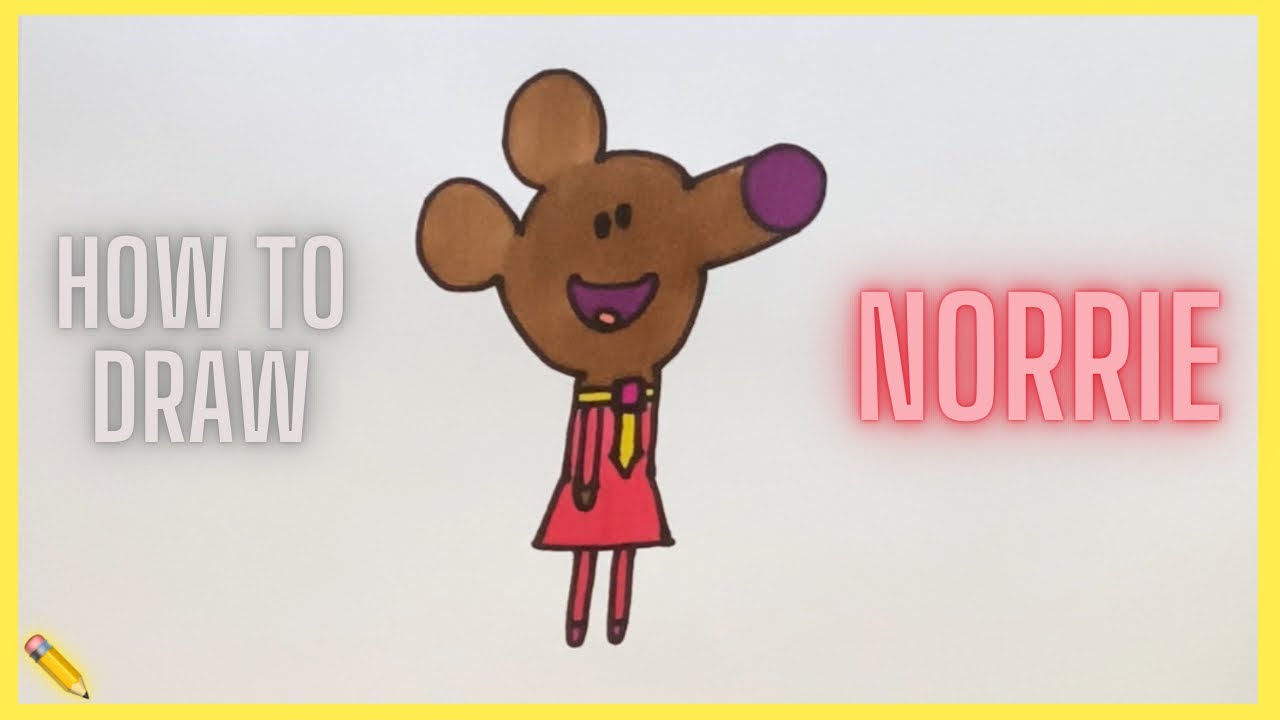 How to draw Norrie from Hey Duggee ️ - YouTube