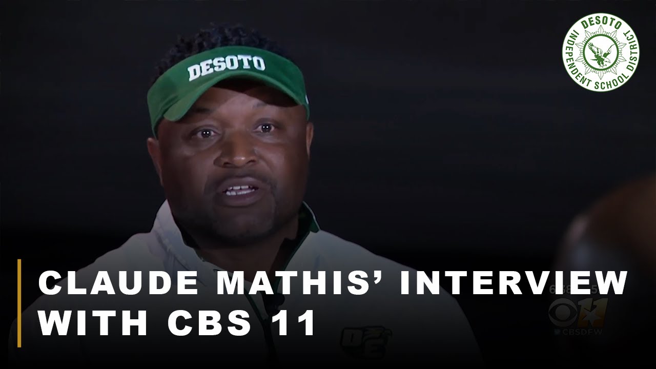 DeSoto ISD: Claude Mathis Shares Coaching Journey With CBS 11 - YouTube