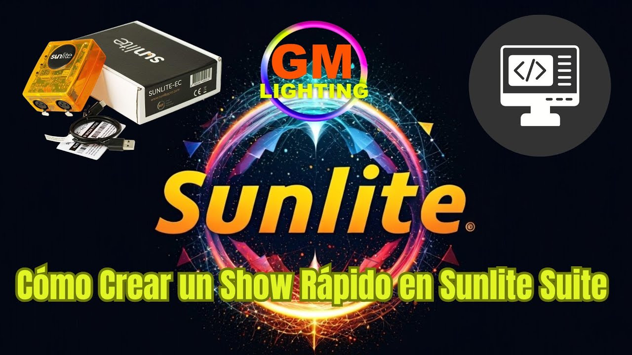 Tutorial: Cómo Crear un Show Rápido en Sunlite Suite | Paso a Paso 🎭💡🎶 #GMLighting - YouTube