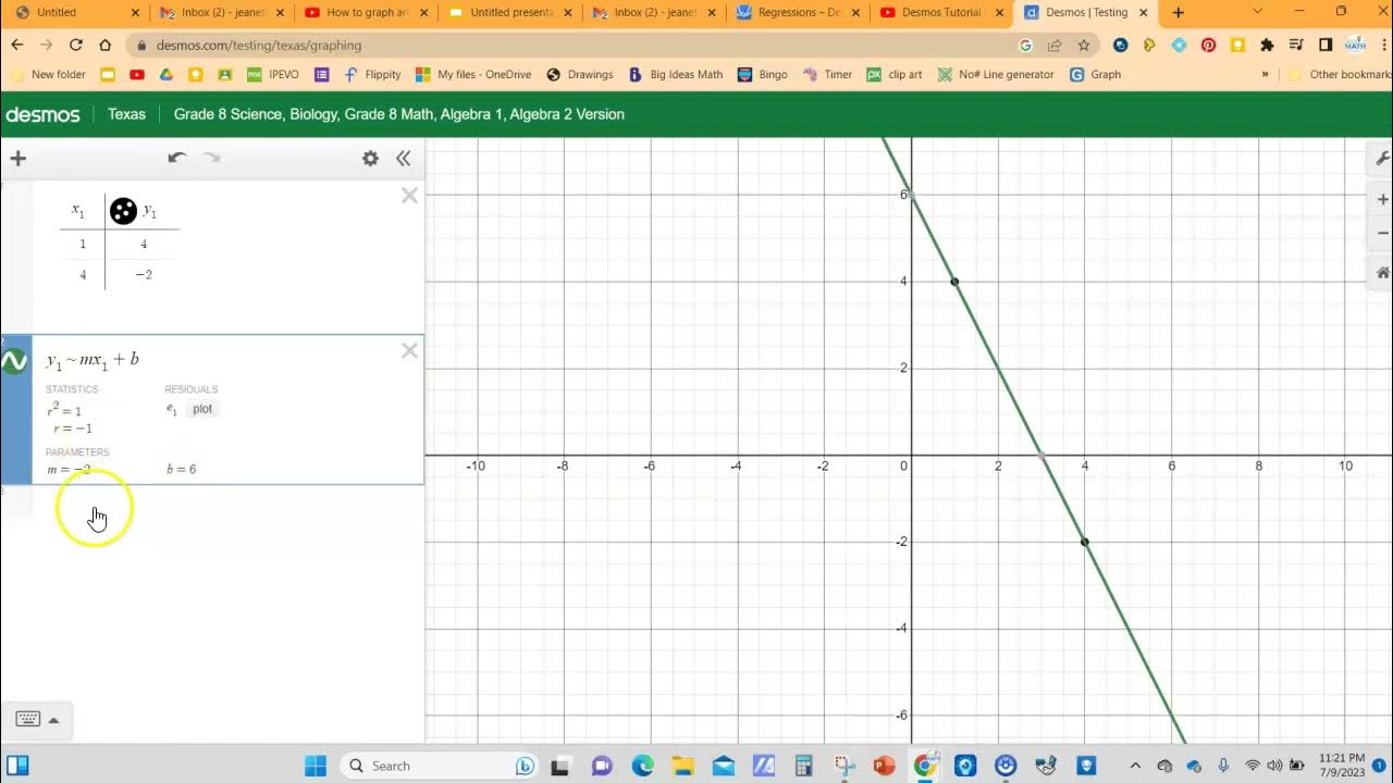 Table to Graph w/ ~ - YouTube