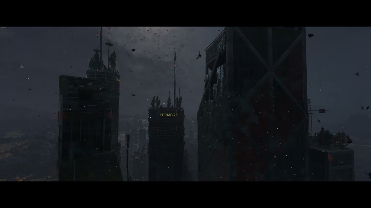 Dying Light 2 Skyscraper Nighttime Ambience 3440x1440 - YouTube