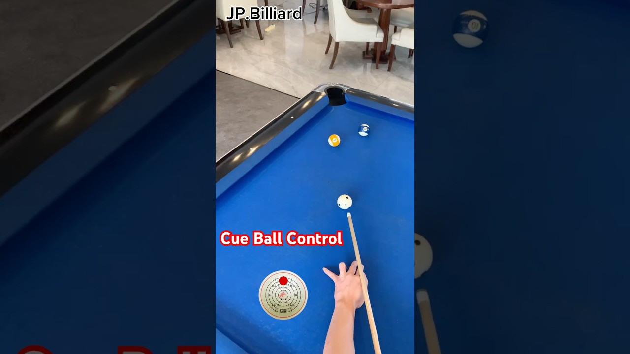 Cue ball control - 10 Ball #jpbilliard #billiards #billiard - YouTube