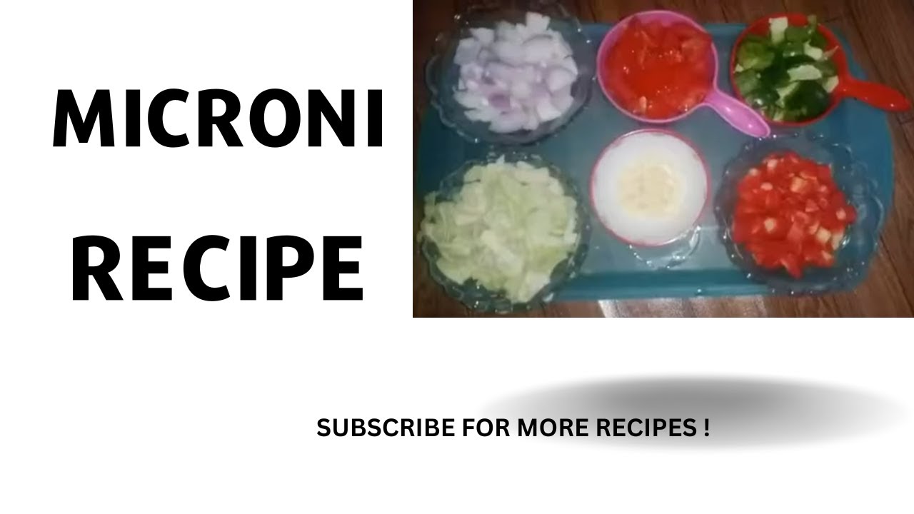 Unbelievable Results of Making This Microni Recipe! #recipe - YouTube