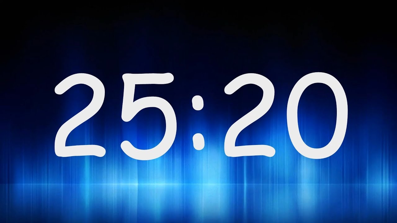 25:20 Minutes Timer / Countdown from 25min 20sec - YouTube