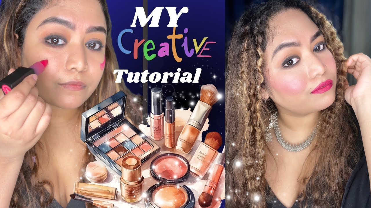 My 4 minute Creative Makeup Tutorial 🖌️ - YouTube