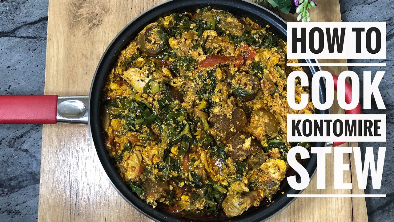HOW TO COOK THE BEST KONTOMIRE STEW (PALAVA SAUCE) - YouTube