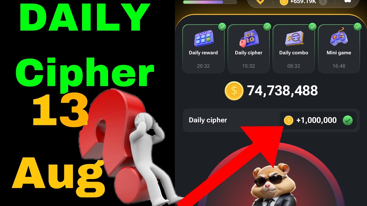 13 August daily cipher code hamster combat - YouTube
