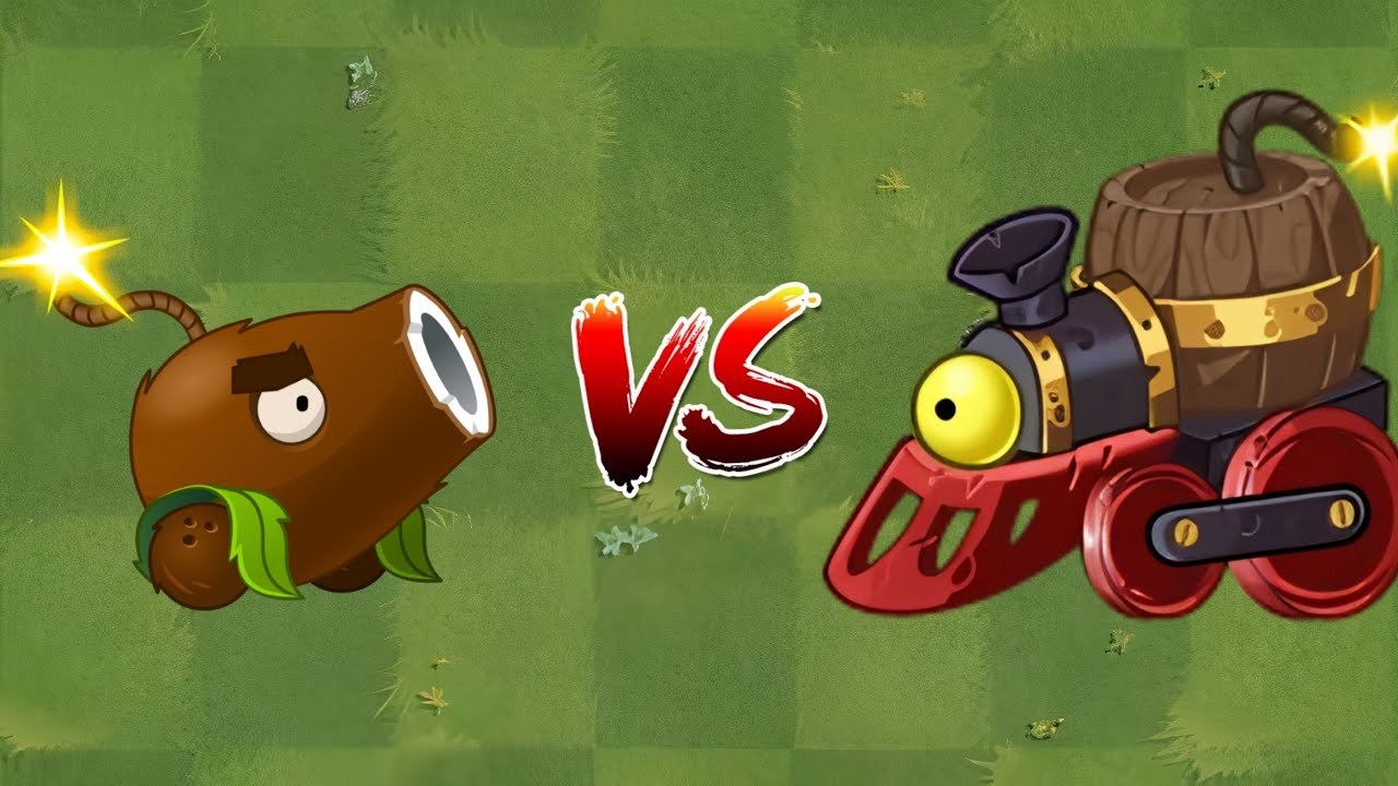Steam Train Vs. 5 Plants Level 1 / Plants Vs. Zombies 2 - YouTube