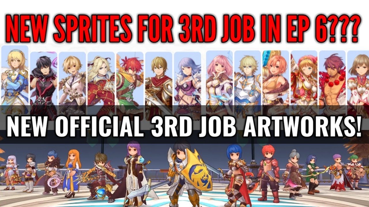 New sprites for every 3rd job? XD's new 3rd Job ART WORKS! + Comparison ...