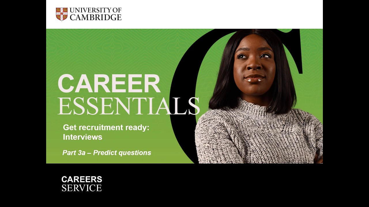Get Ready for Interviews: Part 3a Predict Questions - YouTube