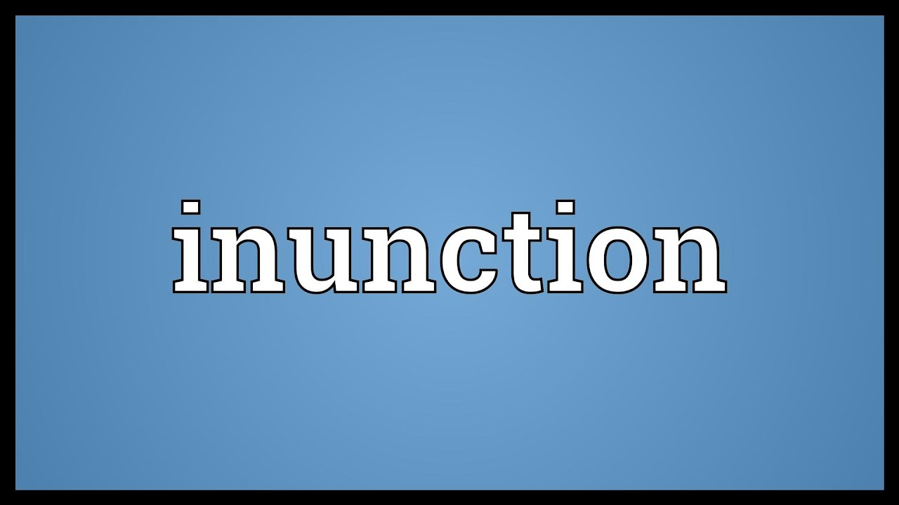Inunction Meaning - YouTube