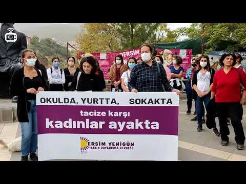 Dersimli kadınlardan eylem: Her alanda kız kardeşlerimizin yanında, tacizcilerin karşısındayız