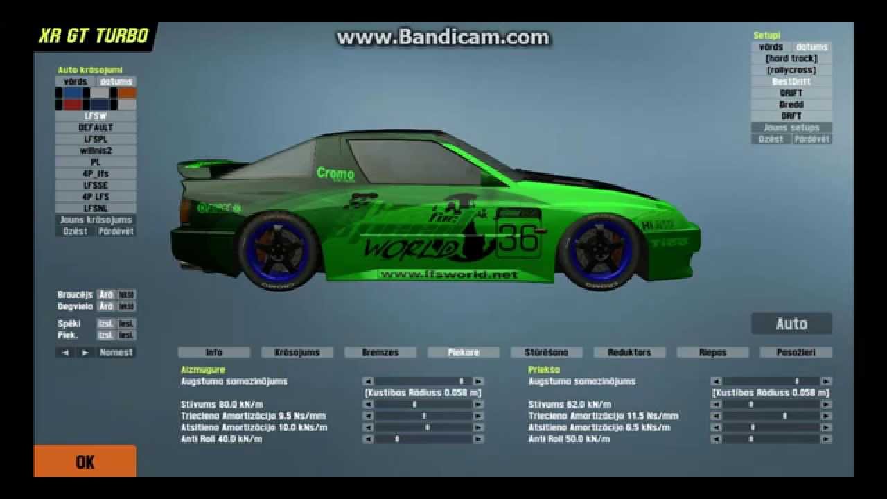 LFS Perfect Drift Setup With G27. XRT [HD] - YouTube