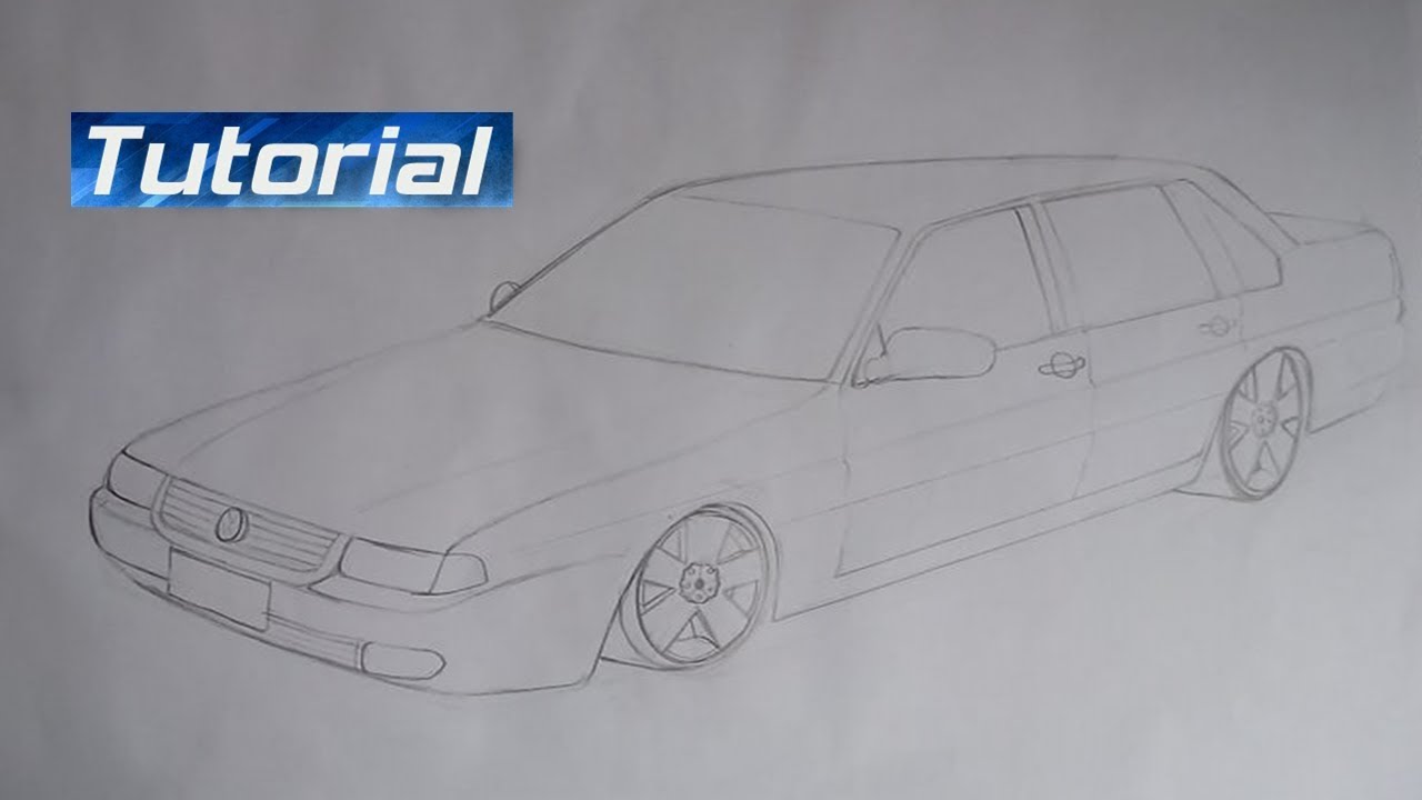 Como desenhar um Santana passo a passo(Daniel)/How to draw a Santana ...