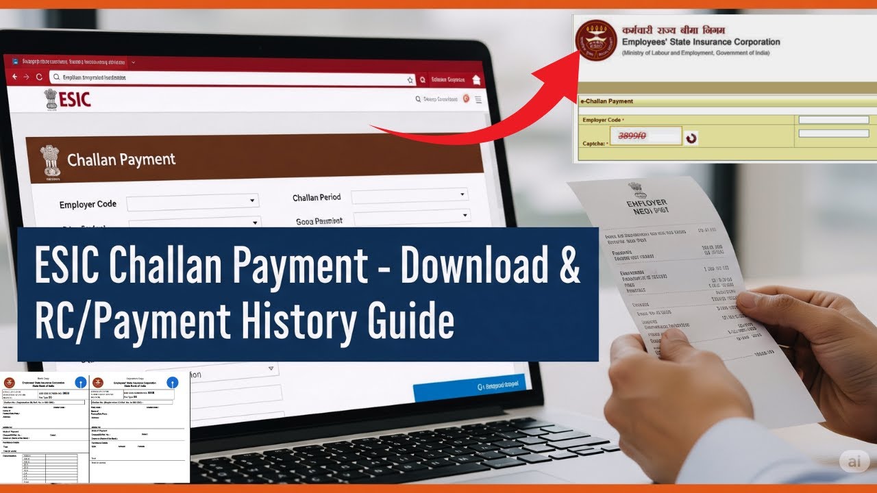 ESIC Challan Payment Online 2025 | ESIC Challan Download & RC/Payment ...