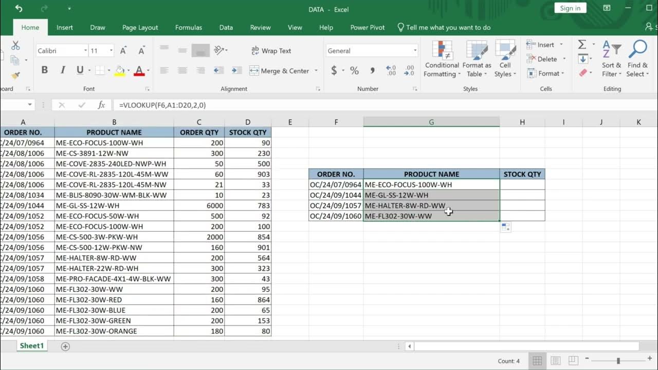 How to use VLOOKUP in Microsoft Excel - YouTube