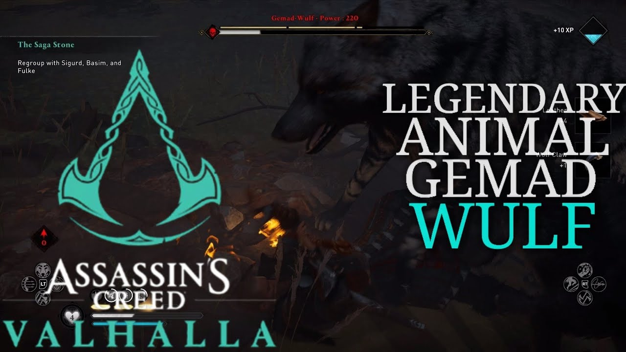 GEMAD WULF AC VALHALLA - LEGENDARY ANIMAL BOSS FIGHT - GEMAD WULF BOSS ...