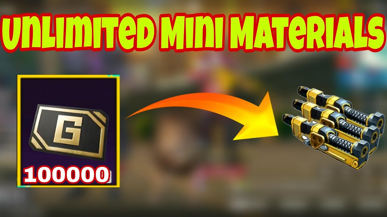 free mini material in bgmi | bgmi material trick | how to get free ...