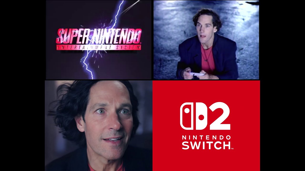 Paul Rudd's Nintendo Switch 2 Ad Synched With Super NES Ad - YouTube