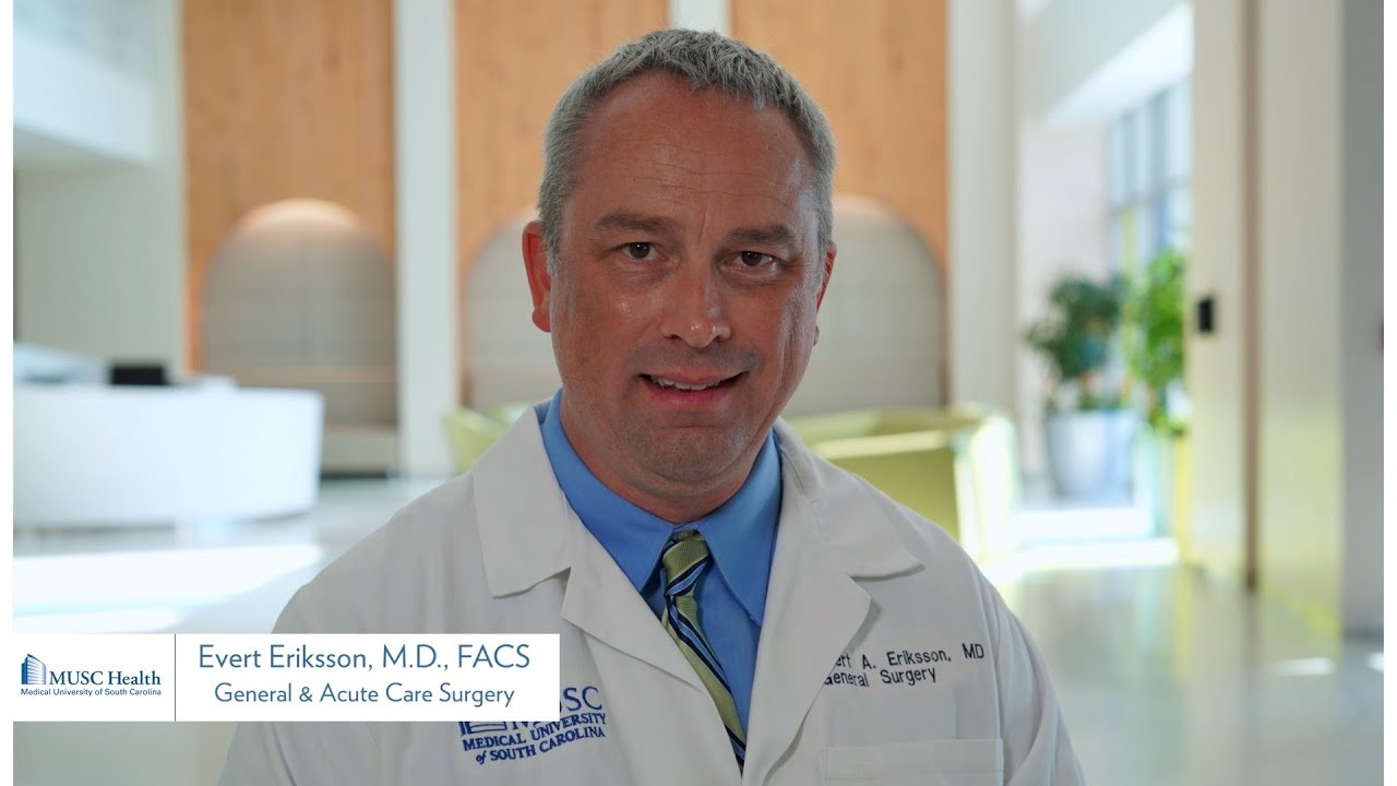 Dr. Evert Eriksson, General & Acute Care Surgery - MUSC Health - YouTube