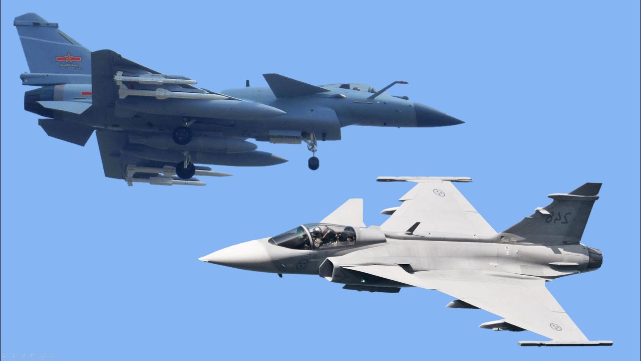 歼10对战鹰狮4K | 鹰击2023中泰空军联合训练 | J10 JAS 39 Gripen 歼轰7 空警500 萨博340空中预警机 - YouTube