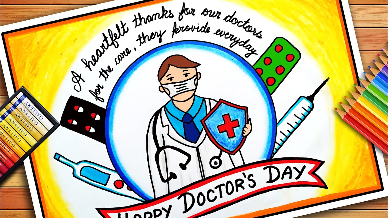 National Doctors Day Drawing | National Doctors Day Poster | Doctors ...
