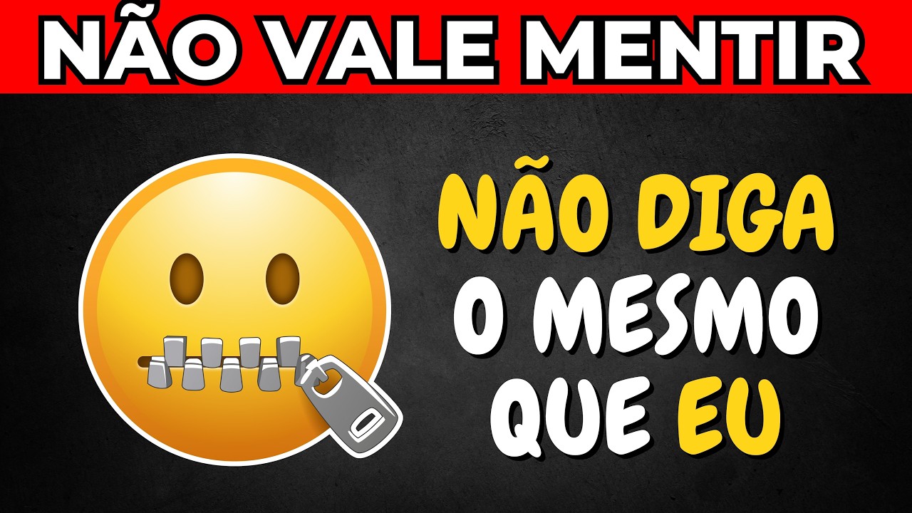 🧠 Não Diga o Mesmo Que Eu - Desafio Impossível de Acertar Diferente ...