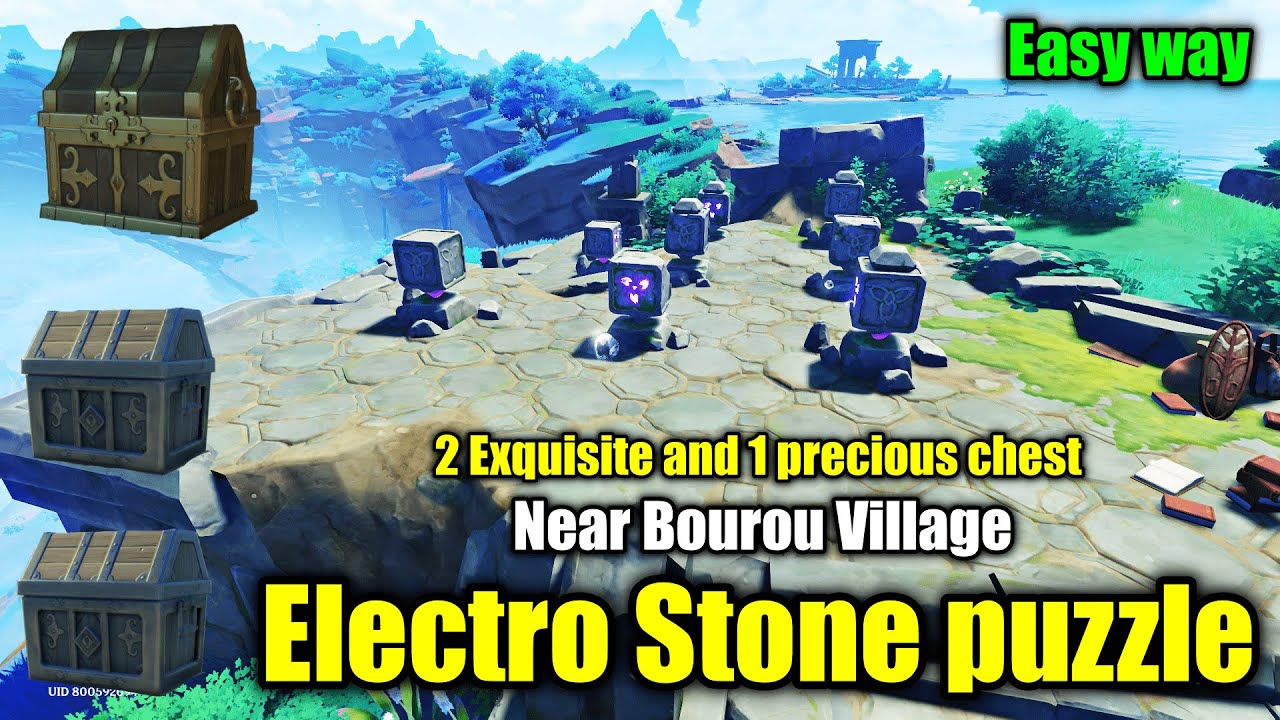 Electro Stone Puzzle Near Bourou Village Watatsumi Genshin Electro Stone Puzzle Near Bourou Village Watatsumi Genshin