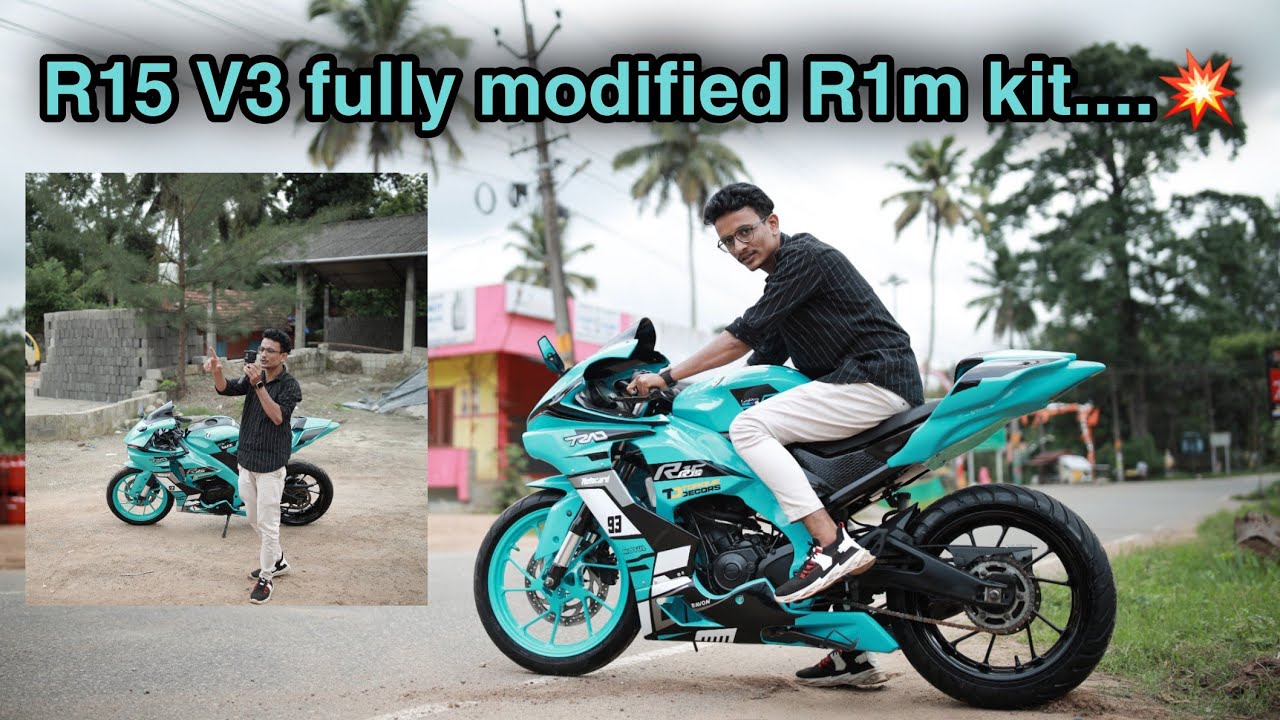 R15 V3 fully modified R1 M Kit.... 💥||വണ്ടി മൊത്തം മാറ്റി എടുത്തു ...