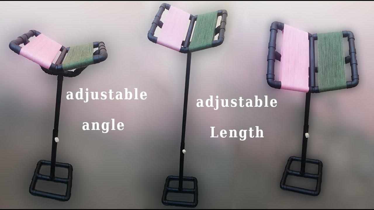 How to make a standing book holder using PVC, adjustable in angle and ...