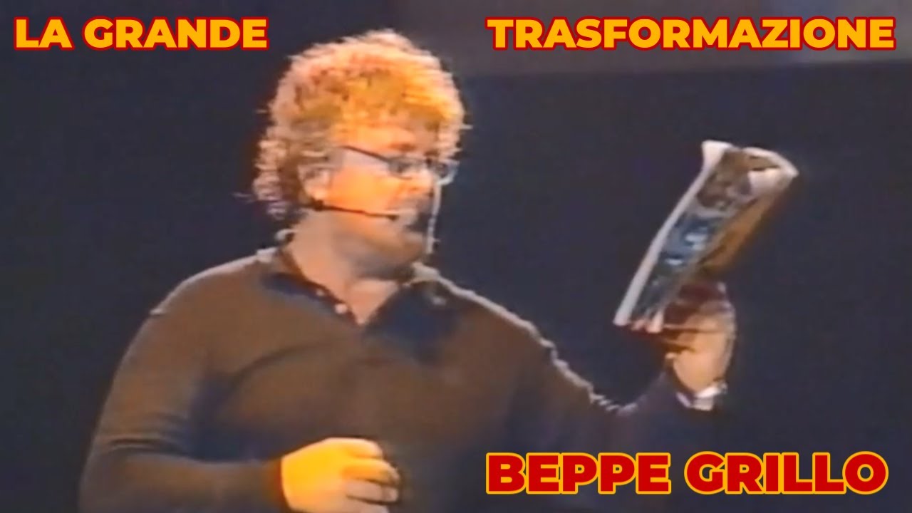 Beppe Grillo: La Grande Trasformazione, spettacolo del 2001 su Tele+ ...