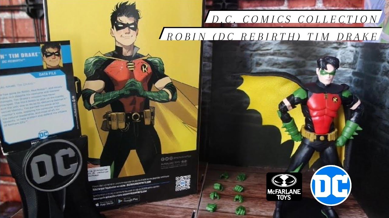 Robin (DC Rebirth) Tim Drake on McFarlane Toys - YouTube