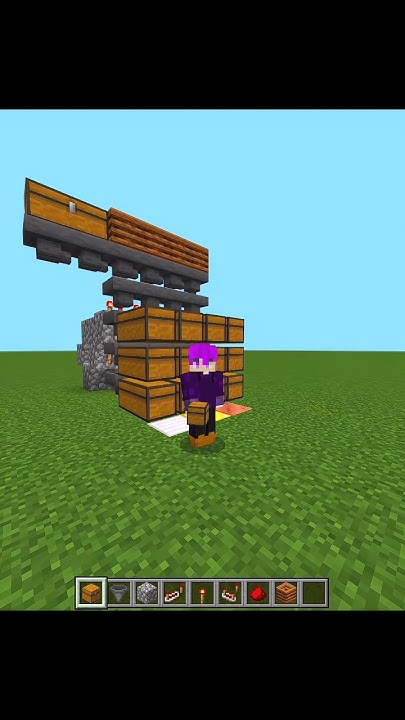 Easiest Auto Sorter in Minecraft | 60 Seconds 🕰️ Tutorial #shorts - YouTube