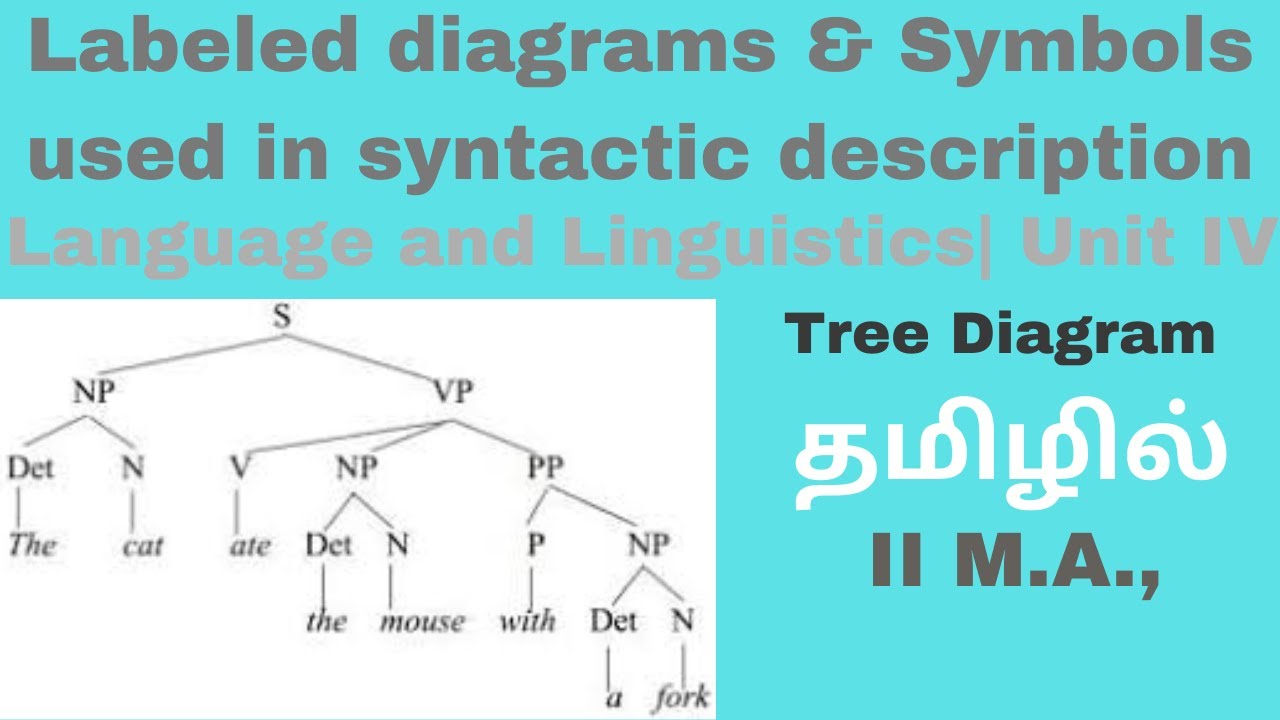 Labeled diagrams & Symbols used in syntactic description| Language and ...