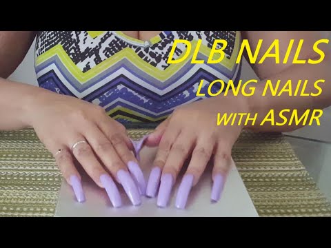 DLB Nails - LONG NAILS - ASMR - Scratching Box with Lavender Long Nails ...