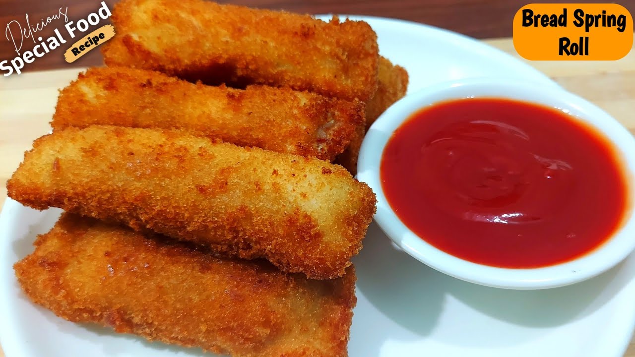 ब्रेड से बनाये क्रिस्पी रोल्स | Cheesy bread spring rolls recipe | bread recipe | Dhanbad ...