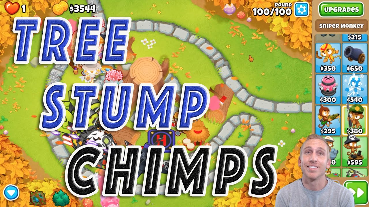 Bloons TD 6 - Tree Stump CHIMPS Guide - YouTube