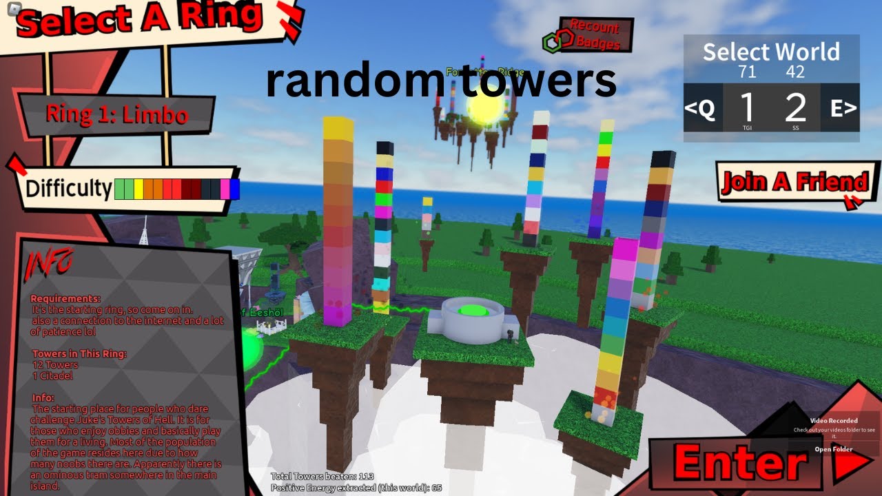 beating random jtoh towers - YouTube