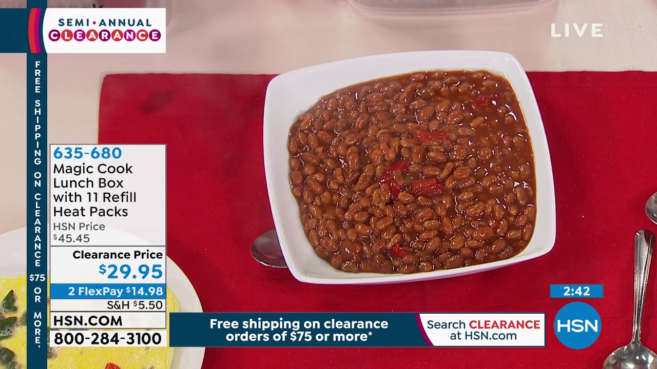 Magic Cook TripleLayer Lunch Box with 11 Refill Heat Pac... - YouTube