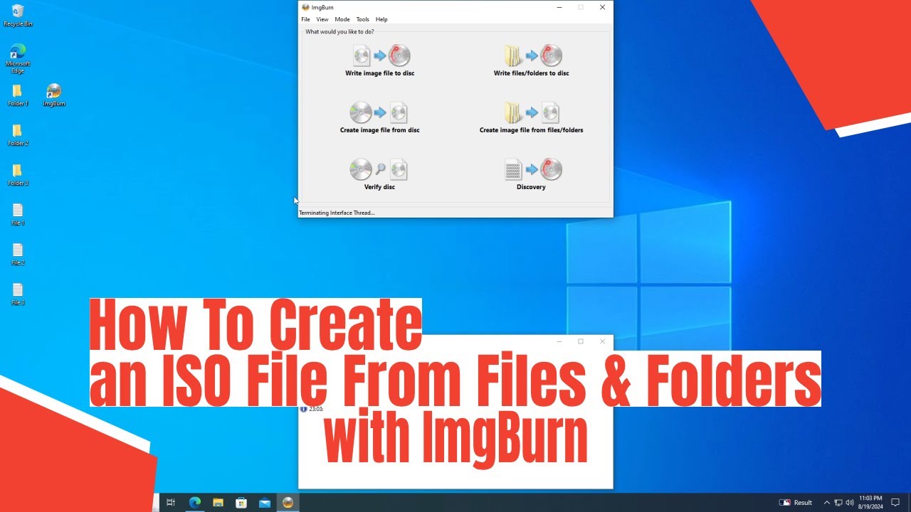 How To Create an ISO File From Files & Folders with ImgBurn - YouTube