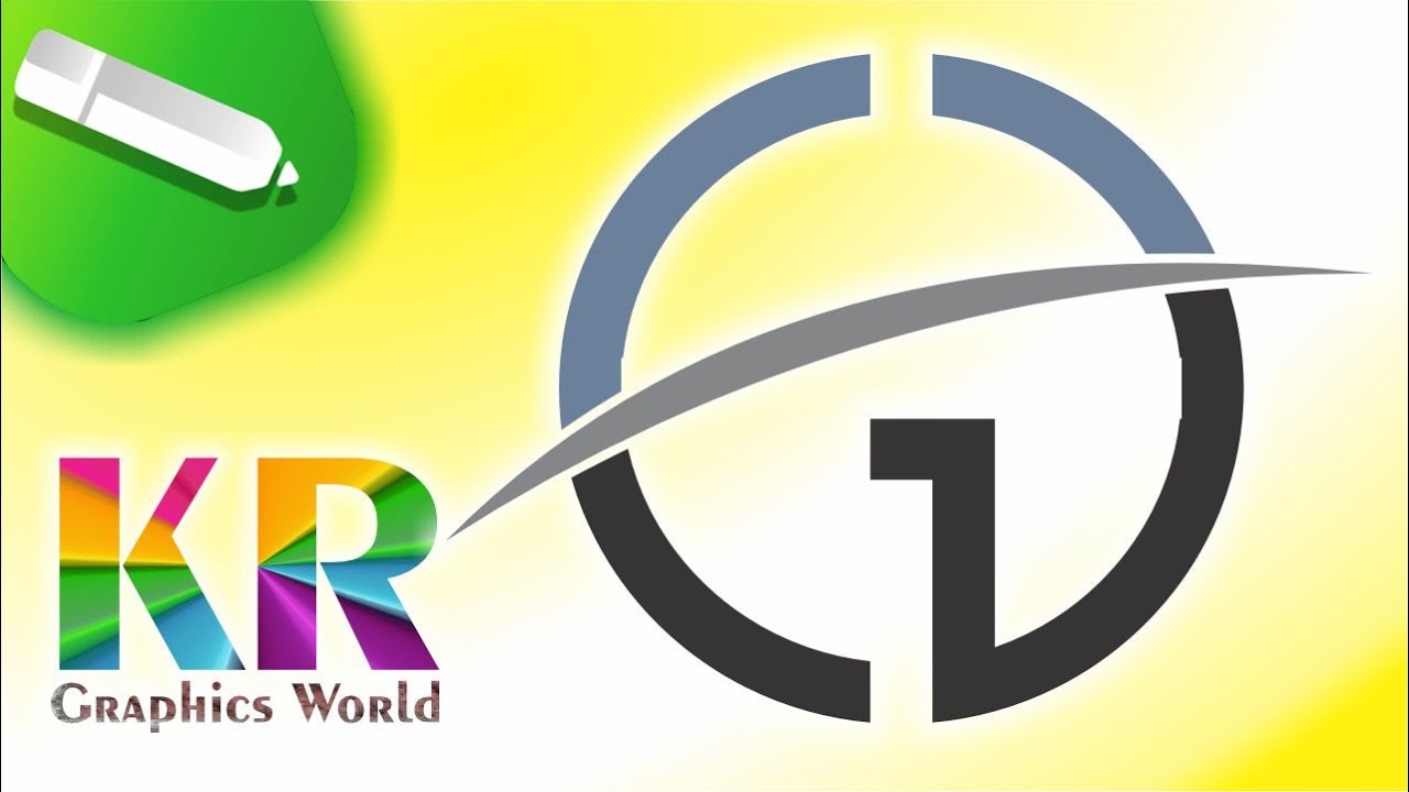 "CG" Logo Design in Coreldraw "for Beginner" | Kr graphics world - YouTube