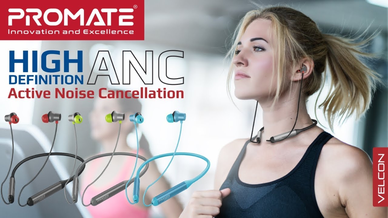 High-Definition ANC Wireless Neckband Earphones | Velcon - YouTube