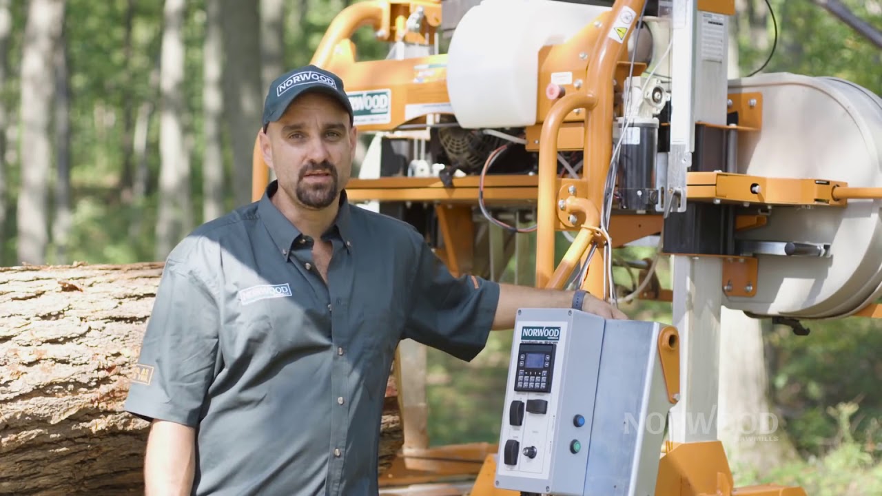 Computer Setworks for Norwood LumberPro HD36 Portable Sawmill - YouTube
