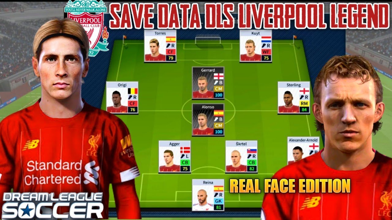 SAVE DATA DLS LIVERPOOL LEGEND REAL FACE | SAVE DATA DREAM LEAGUE ...
