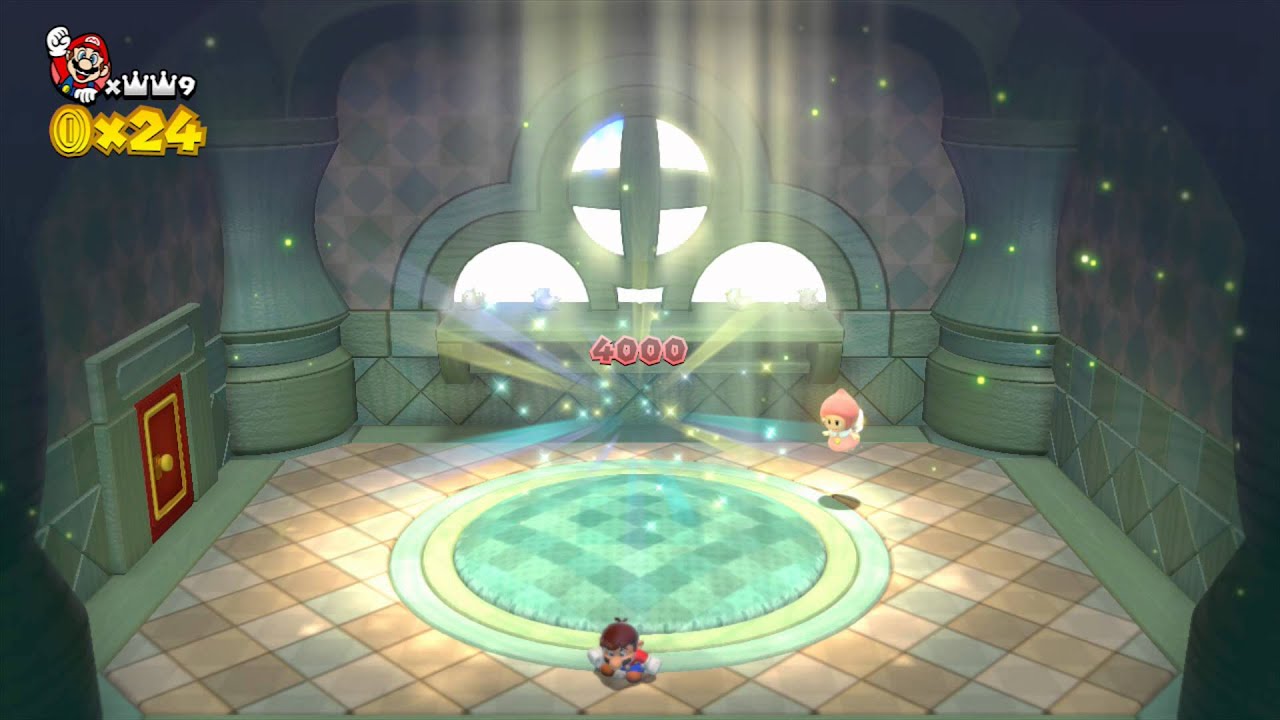 Super Mario 3D World - World 3: Sprixie (Fairy) Hut - Stamp Acquired ...