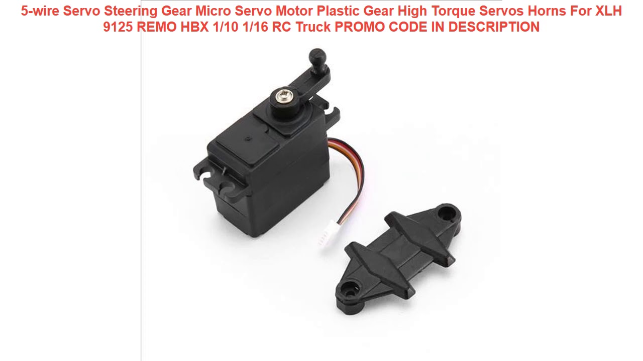 Review 5-wire Servo Steering Gear Micro Servo Motor Plastic Gear High ...