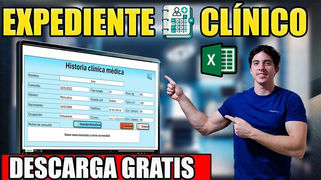 CREA TU REGISTRO DE PACIENTES EN EXCEL | PLANTILLA DESCARGABLE GRATIS ...