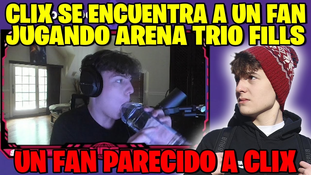 CLIX SE ENCUENTRA CON UN FAN EN ARENA FILLS - YouTube