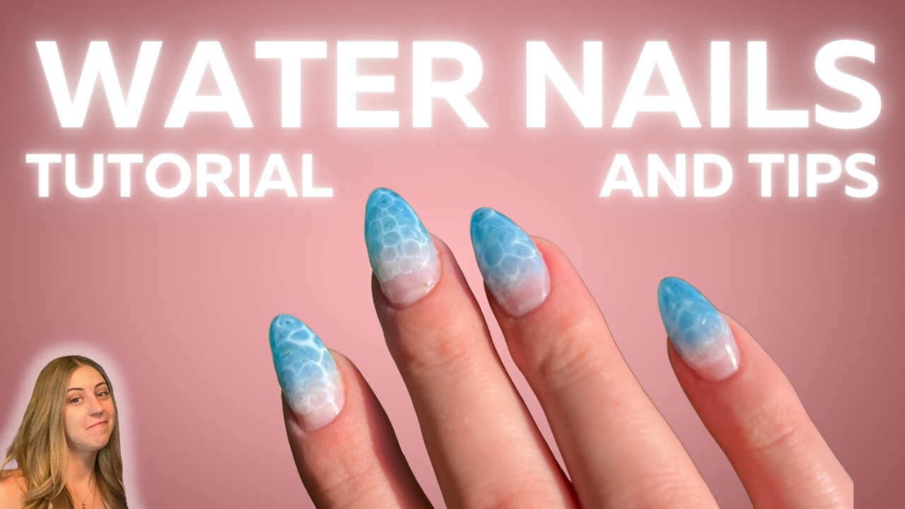 VIRAL Realistic Water Gel Nail DESIGN TUTORIAL and Troubleshooting TIPS ...