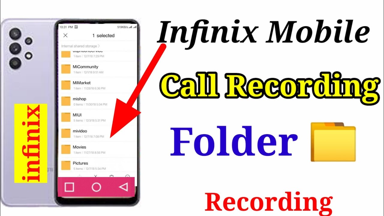 infinix call recording folder/how to find Call Receding folder in ...
